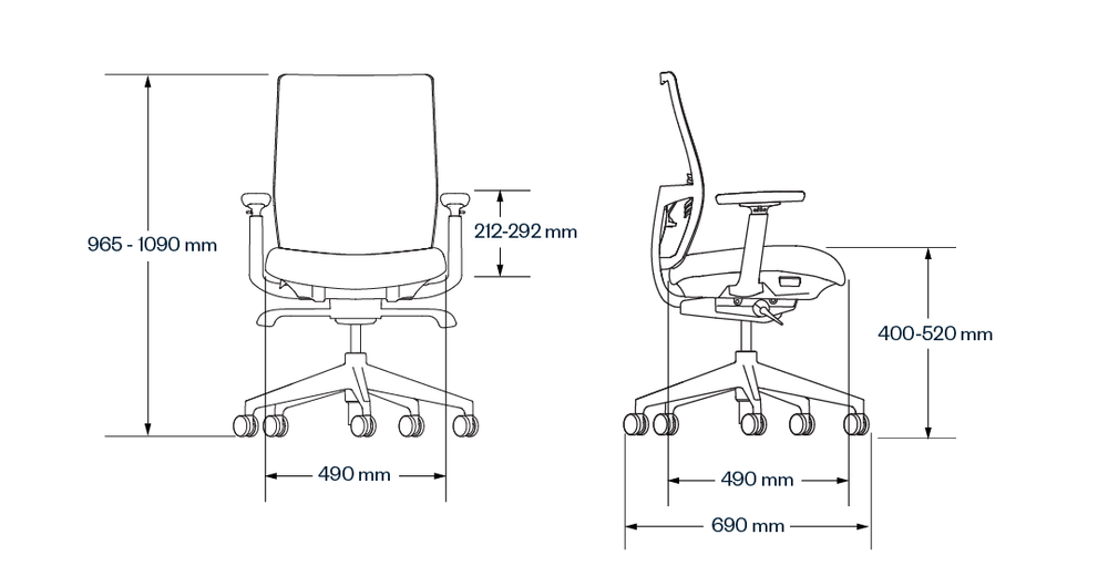 Aloha Active Ergonomic Office Chair – Haworth Store India