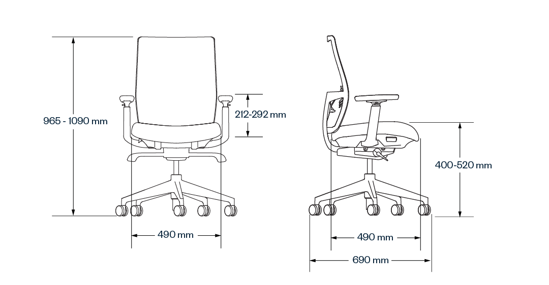 Aloha Active Ergonomic Office Chair – Haworth Store India