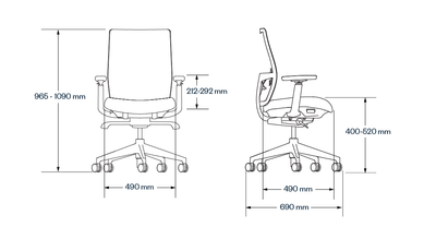 Aloha Active Ergonomic Office Chair – Haworth Store India