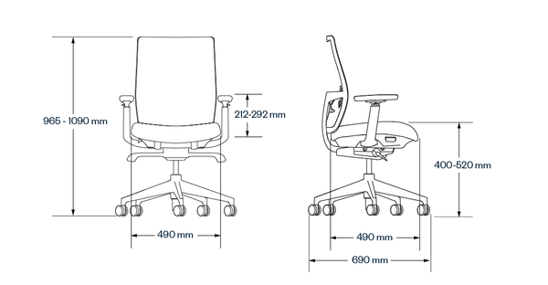 Aloha Active Ergonomic Office Chair – Haworth Store India